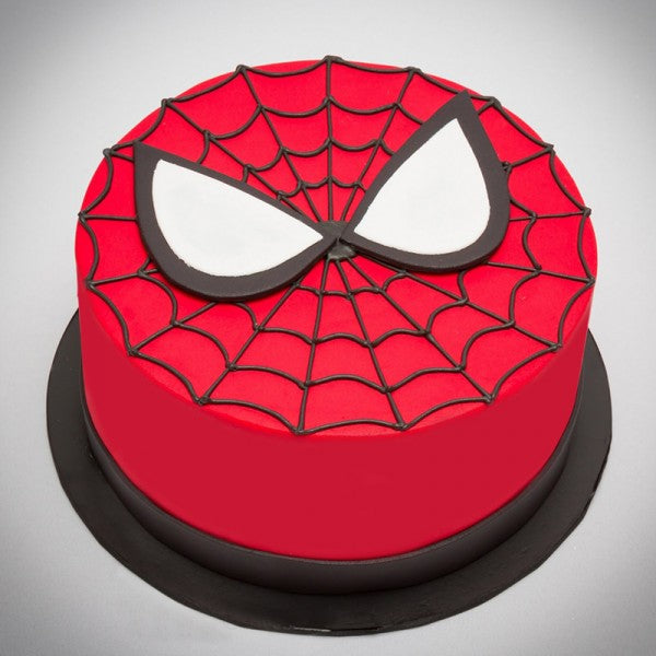 Red Black Spider Man Cake - Bloomsvilla