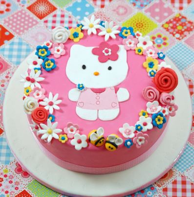 Yummy Hello Kitty Photo Cake For My Baby - Bloomsvilla