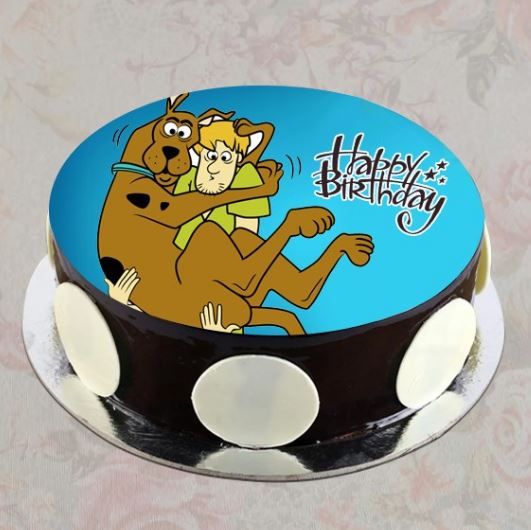 Glossy Scooby Doo Cake - Bloomsvilla