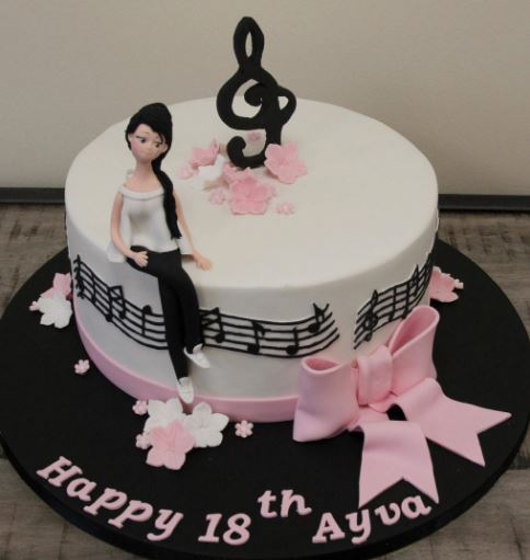 Girls Love For Music Theme Cake– Bloomsvilla