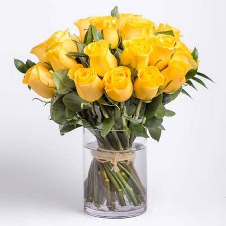 Forever Bright Love - Yellow Rose Bouquet - Bloomsvilla