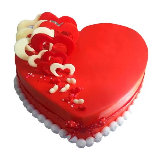 Heart Shape Theme Cake For Lover– Bloomsvilla